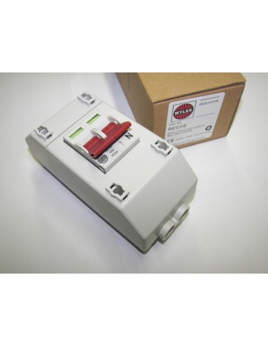 Wylex REC2S WS102 100amp 2 Pole isolator in REC Enclosure
