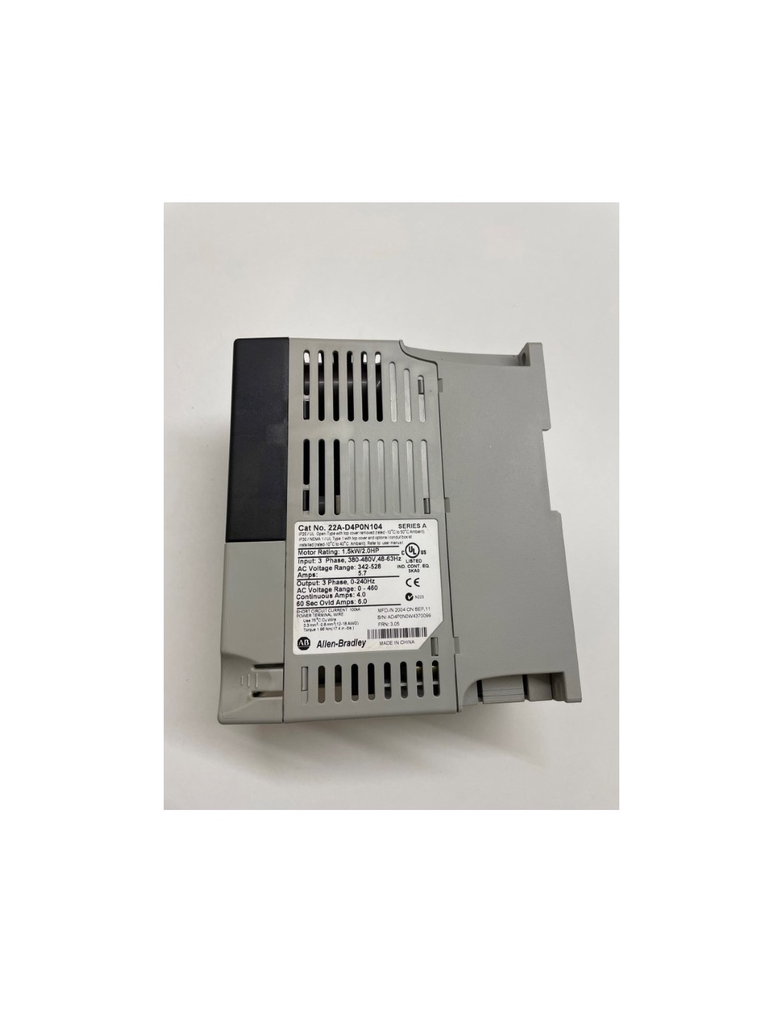 Allen Bradley 22A-D4P0N104 Powerflex 4 Inverter Drive